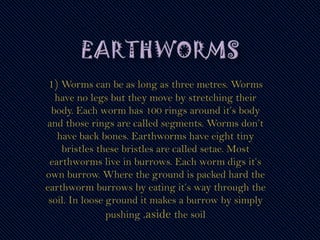 Earthworms by jackson and ben | PPT