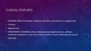 Ear trauma | PPTX