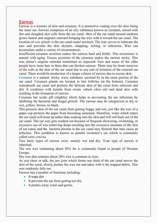 Earwax | PDF