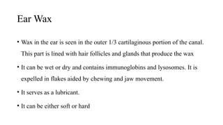presentation on EAR WAX (CERUMEN).pptx