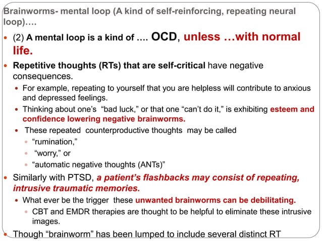 Earworms, brainworms, and mental information processing | PPT