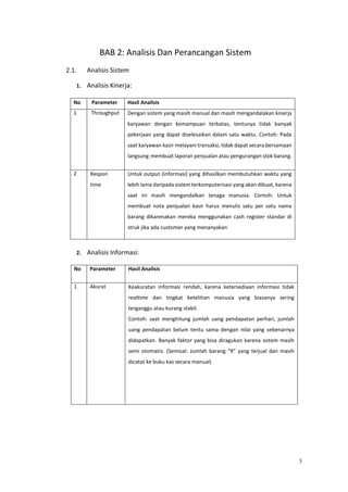Analisis Sistem Perancangan Informasi | PDF
