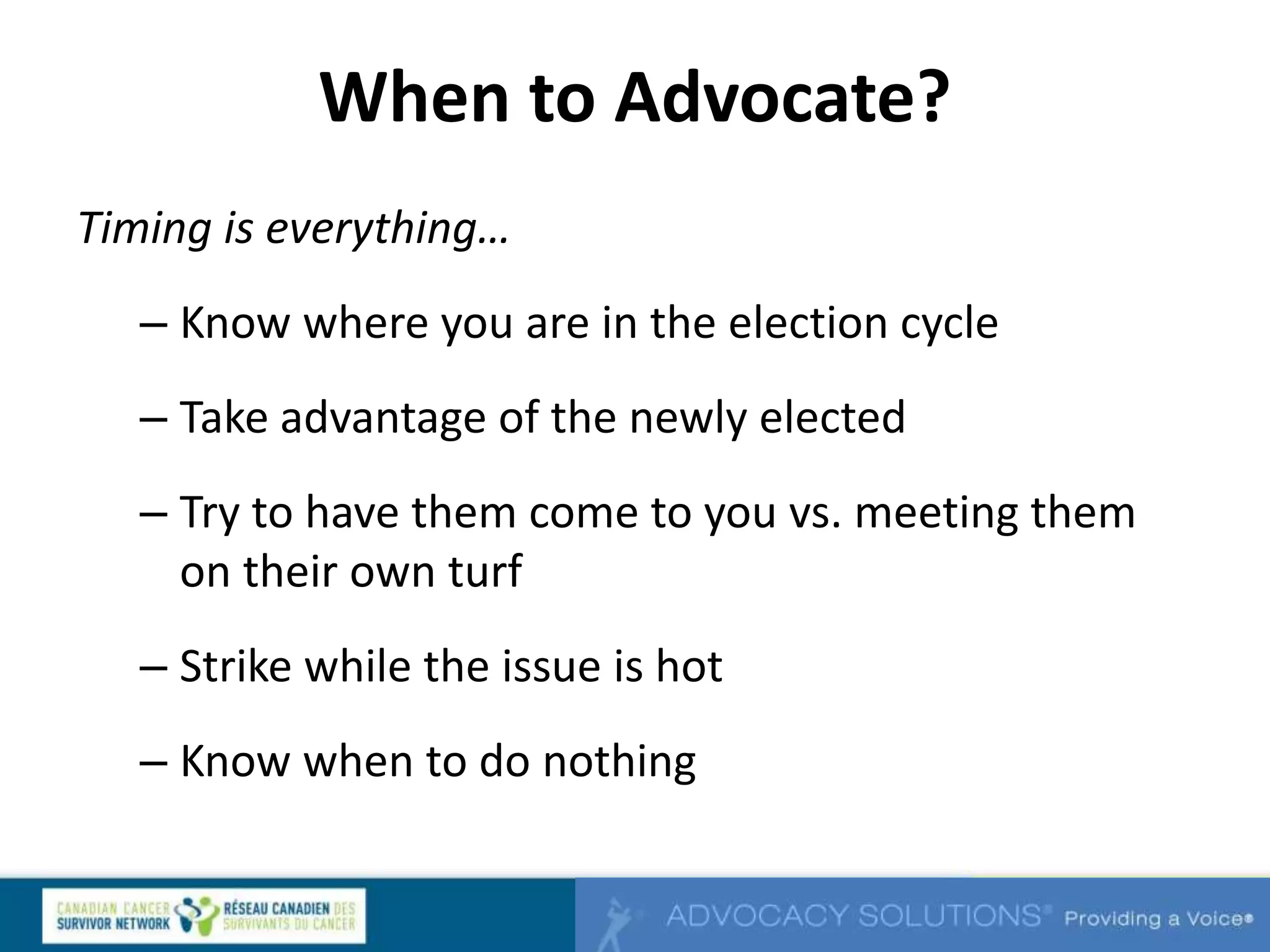 Effective Advocacy Strategies | PPTX