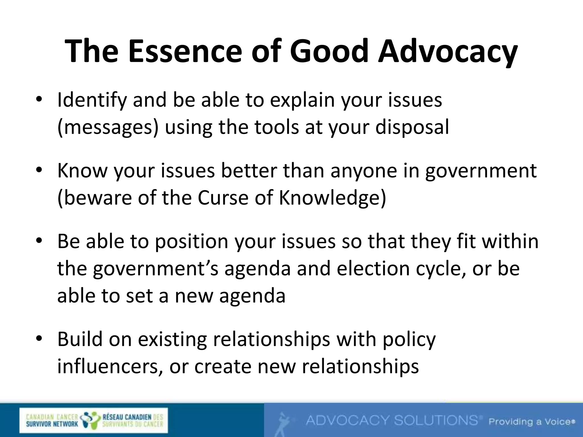 Effective Advocacy Strategies | PPTX