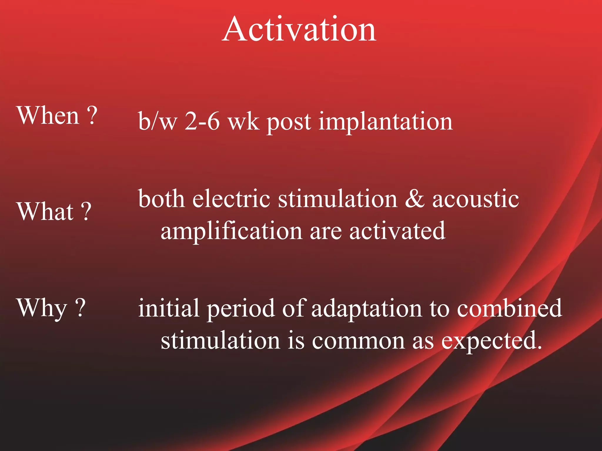 Electro Acoustic Stimulation ( EAS ) | PPT