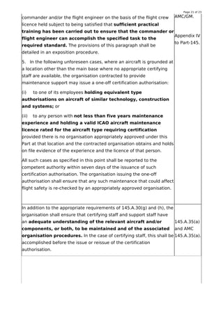 EASA - Part145 SAHETY AIRCRAFT PROCEDURES | PDF