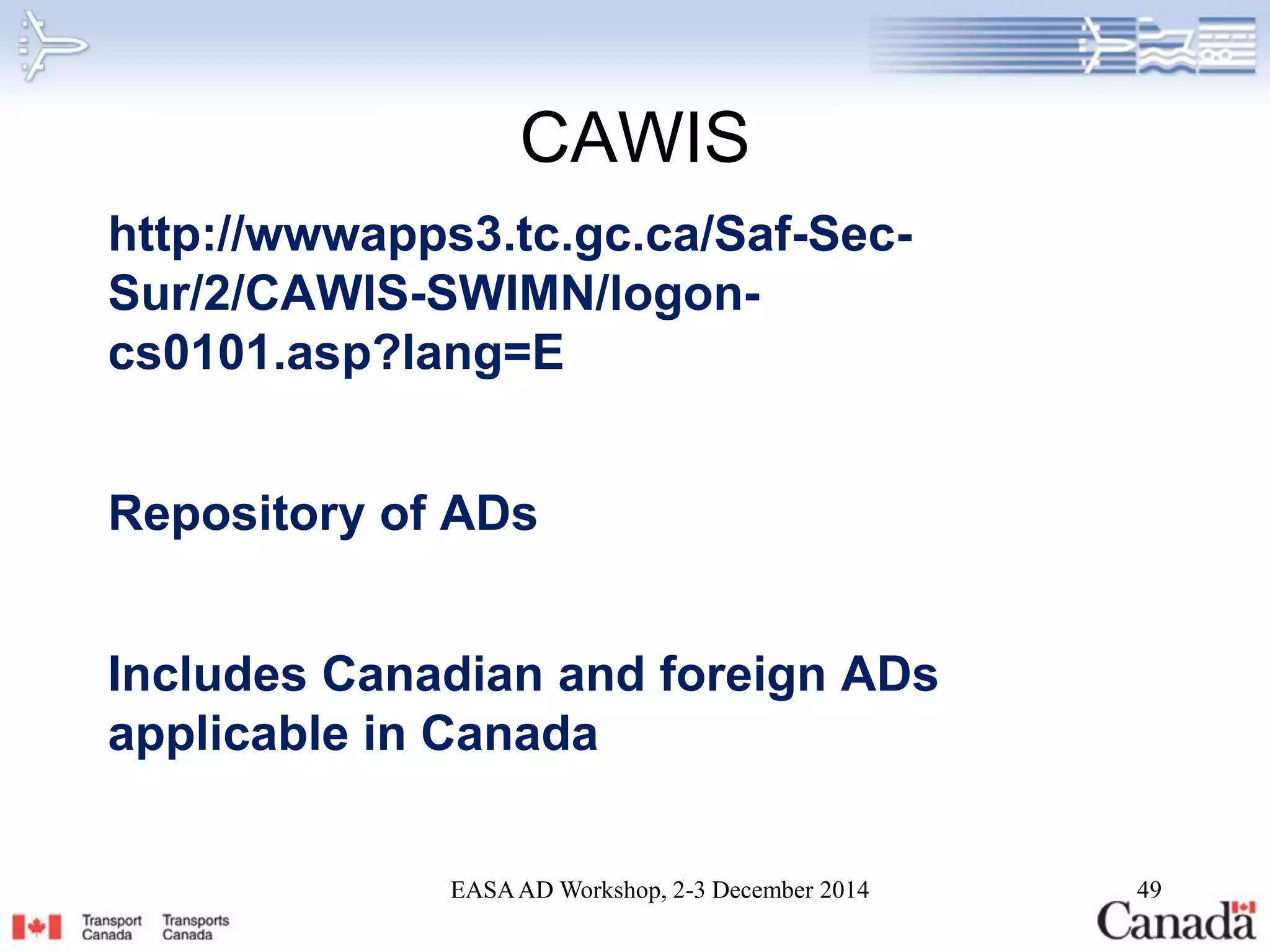 EASA AD Workshop 2014 - 06_TCCA AD presentation.pdf