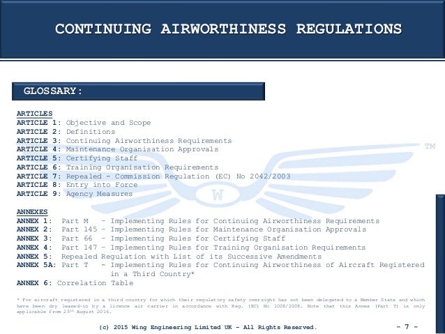 Easa Part M Continuing Airworthiness Training Caai