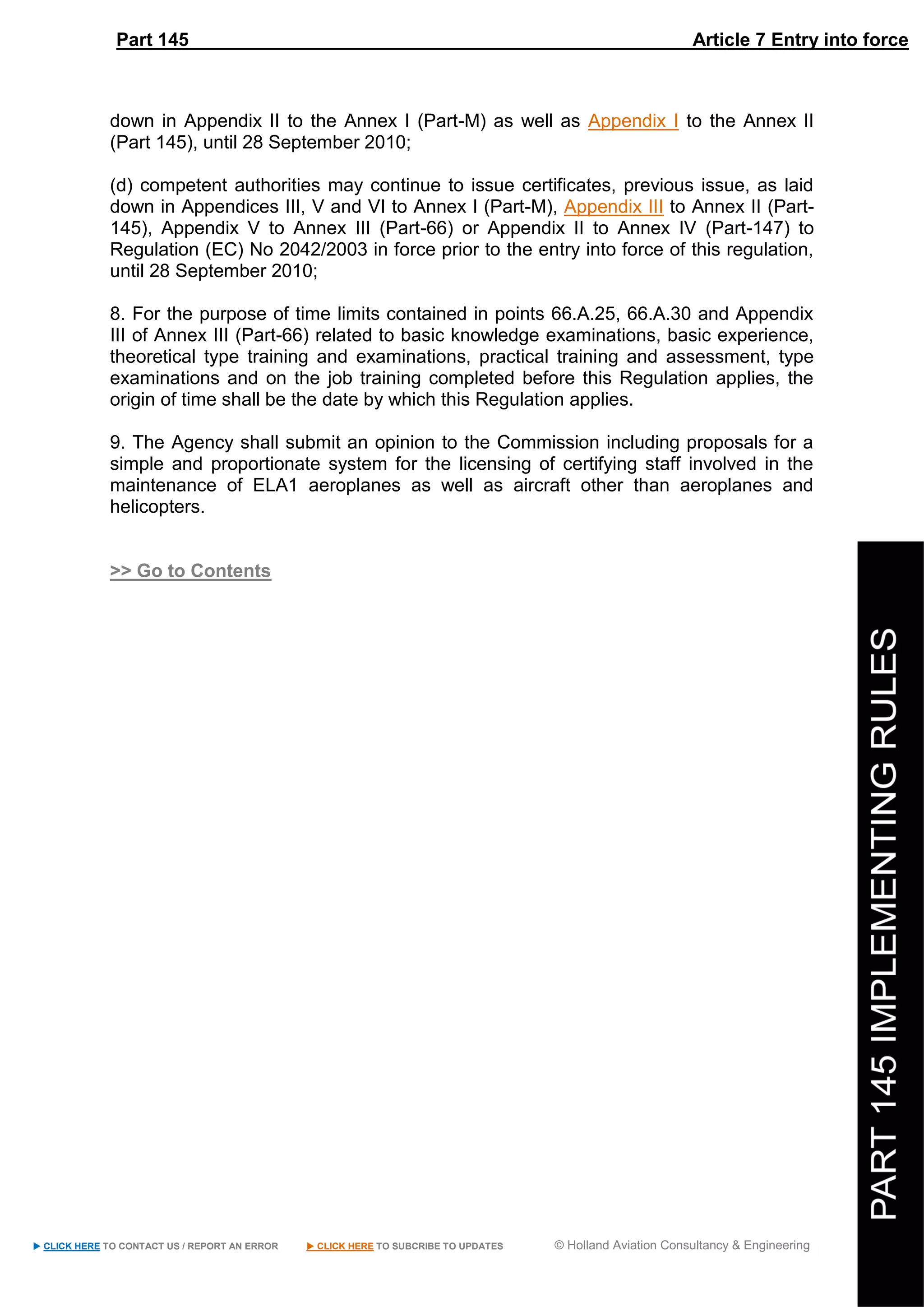 Easa e regulations part-145 | PDF | Aviation Industry | Industries