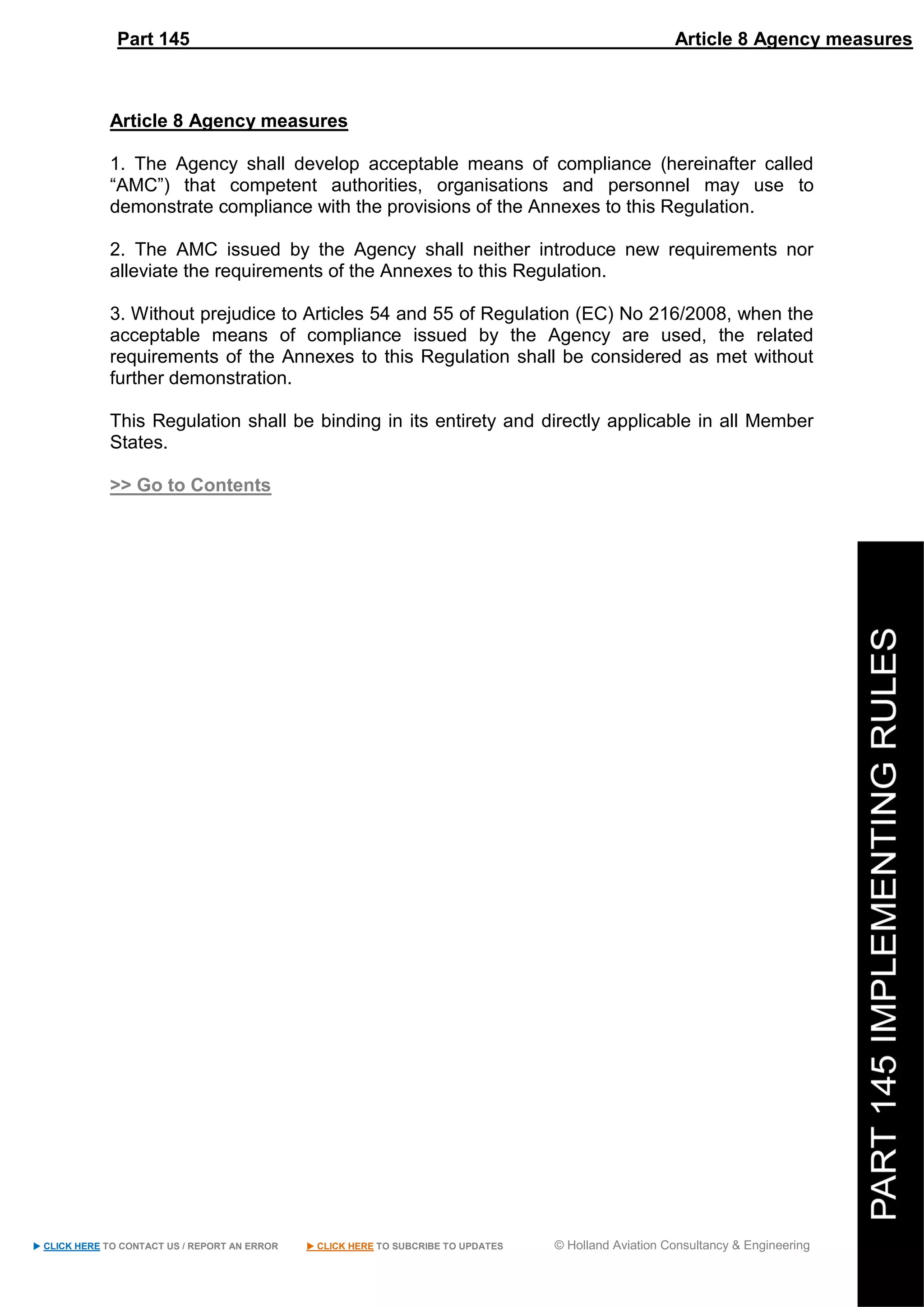 Easa e regulations part-145 | PDF | Aviation Industry | Industries