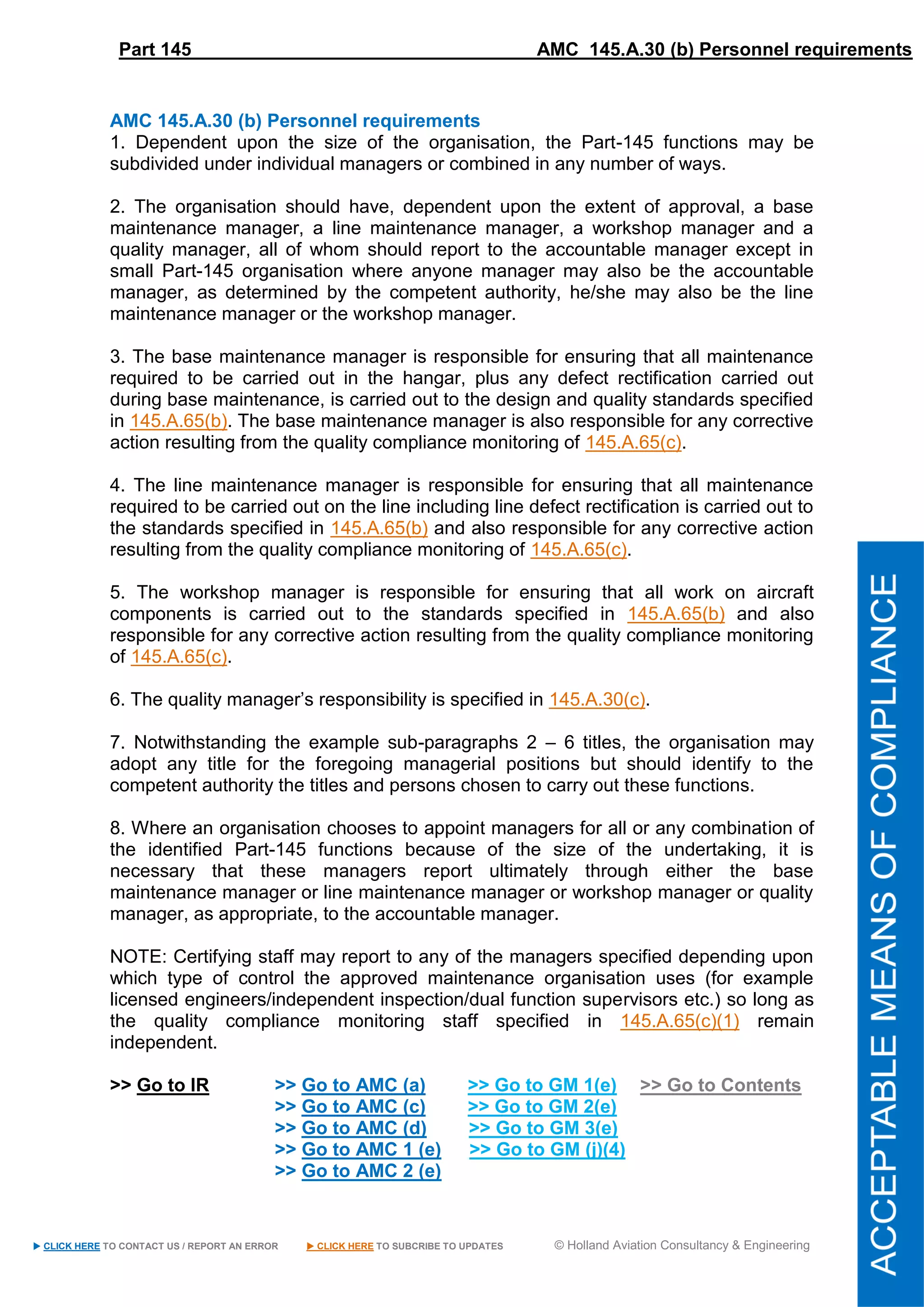 Easa e regulations part-145 | PDF