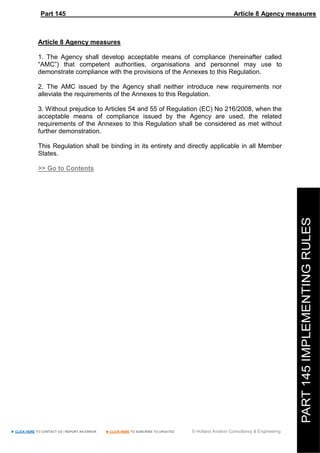 Easa e regulations part-145 | PDF