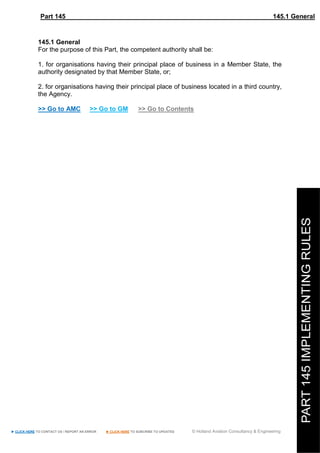 Easa e regulations part-145 | PDF