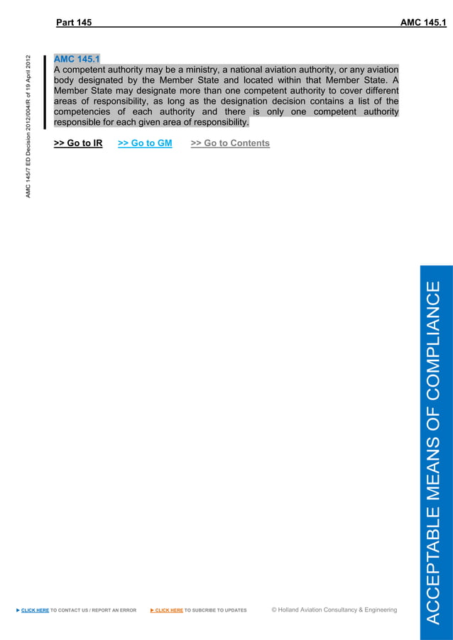Easa e regulations part-145 | PDF | Aviation Industry | Industries