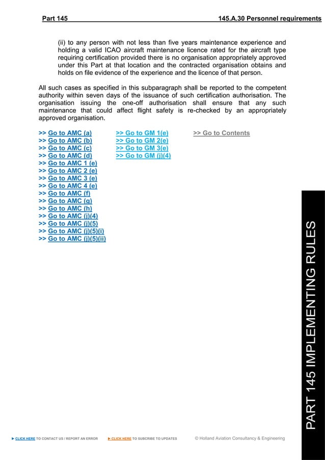 Easa e regulations part-145 | PDF | Aviation Industry | Industries