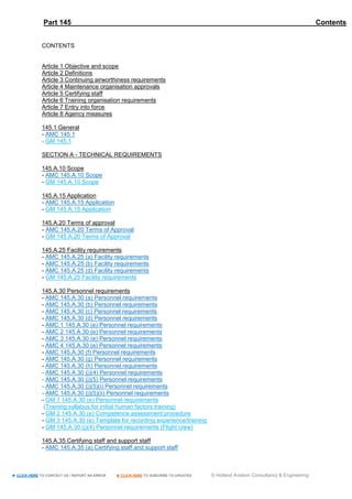 Easa e regulations part-145 | PDF