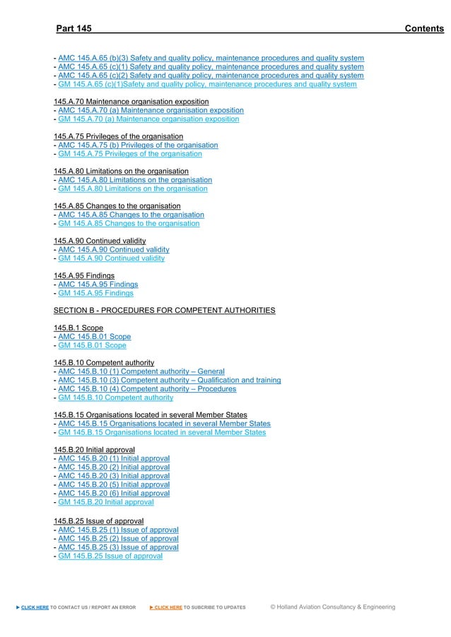 Easa e regulations part-145 | PDF | Aviation Industry | Industries