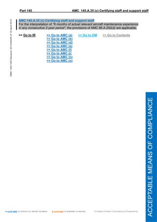 Easa e regulations part-145 | PDF