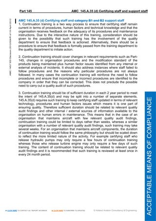 Easa e regulations part-145 | PDF