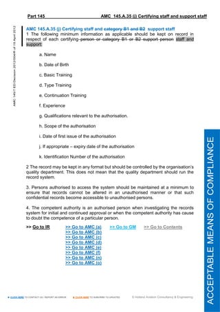 Easa e regulations part-145 | PDF