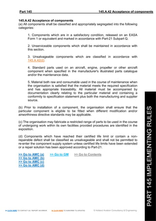 Easa e regulations part-145 | PDF