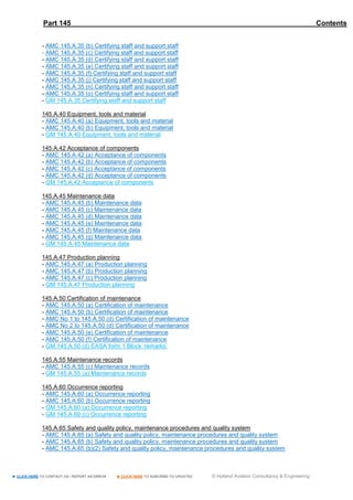 Easa e regulations part-145 | PDF