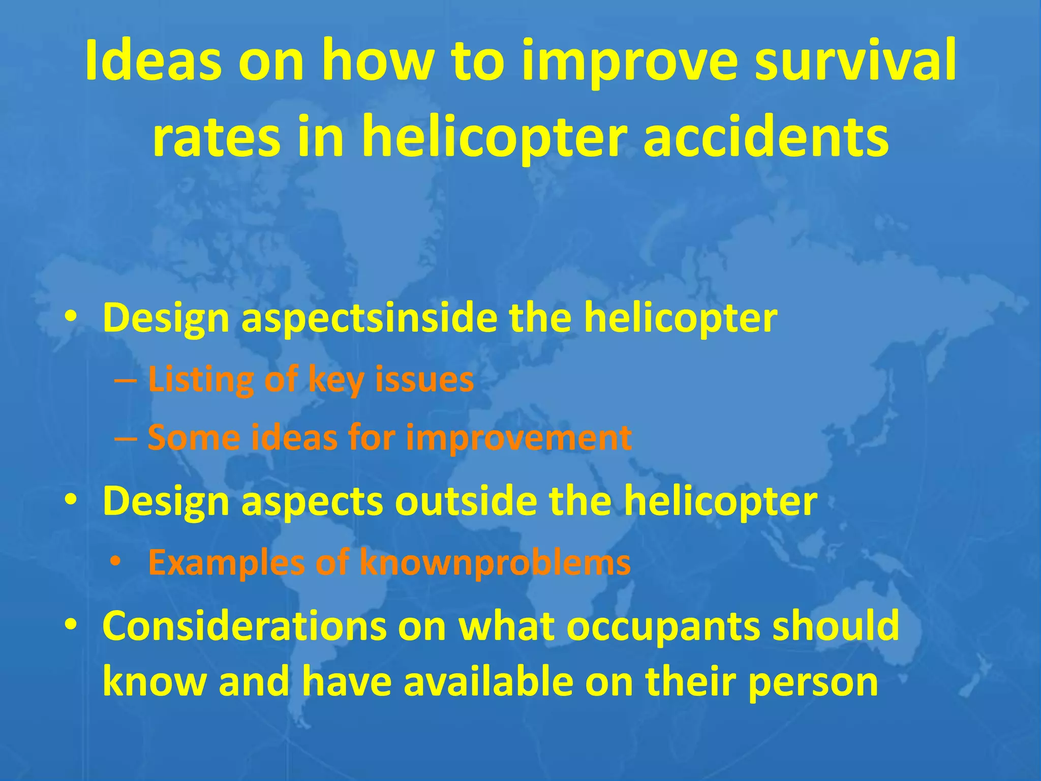 EASA helicopter design from a survival training aspect[3] | PPT