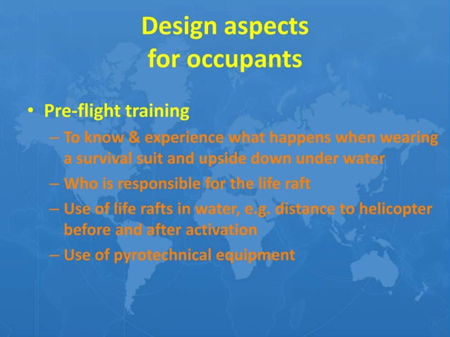 EASA helicopter design from a survival training aspect[3] | PPT