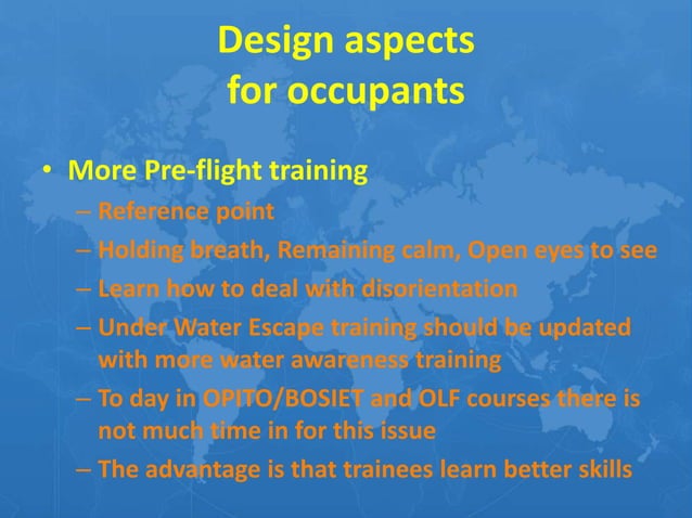 EASA helicopter design from a survival training aspect[3] | PPT | Free ...