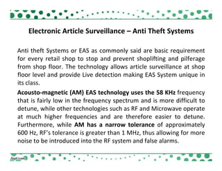 EAS Retail Anti Theft Systems | PDF