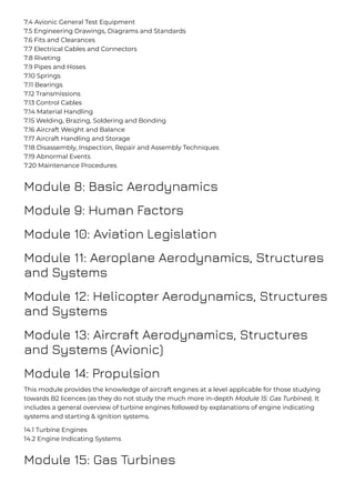 Easa part 66 syllabus | PDF