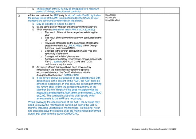 EASA_Part-CAMO_CAME_CHECKLIST - detailed.pdf | Business Administration ...