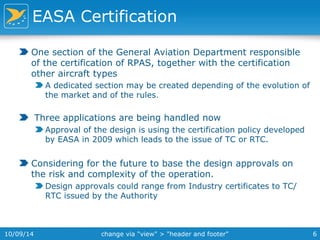 EASA RPAS Programme. Cristina Angulo. EASA | PPT