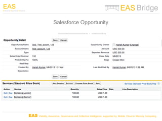 EAS Bridge - SAP Finance OD | PDF