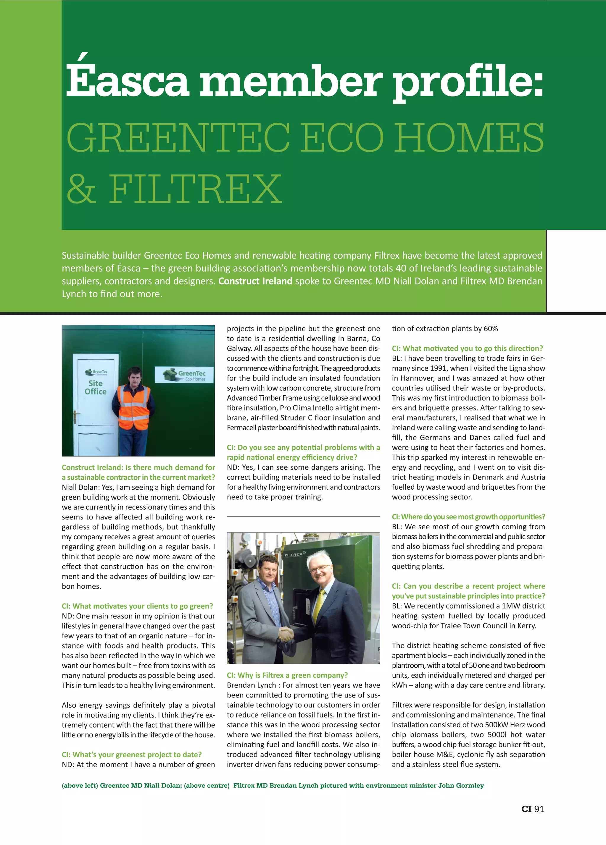 Easca profile greentec eco h omes | PDF