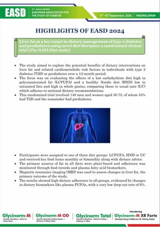 EASD 2024 - IPCA - DAY 1 VARIOUS TOPICS DISCUSSED FROM DAY 1 TO BE ...