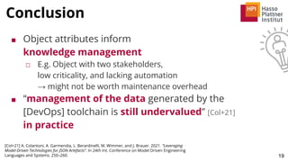 Investigating Software Engineering Artifacts in DevOps Through the Lens of Boundary Objects | PPT