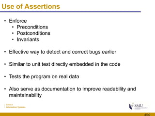 Revisiting Assert Use in GitHub Projects | PPT