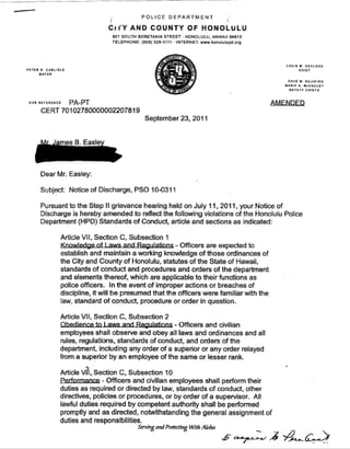 James Easley discharge | PDF