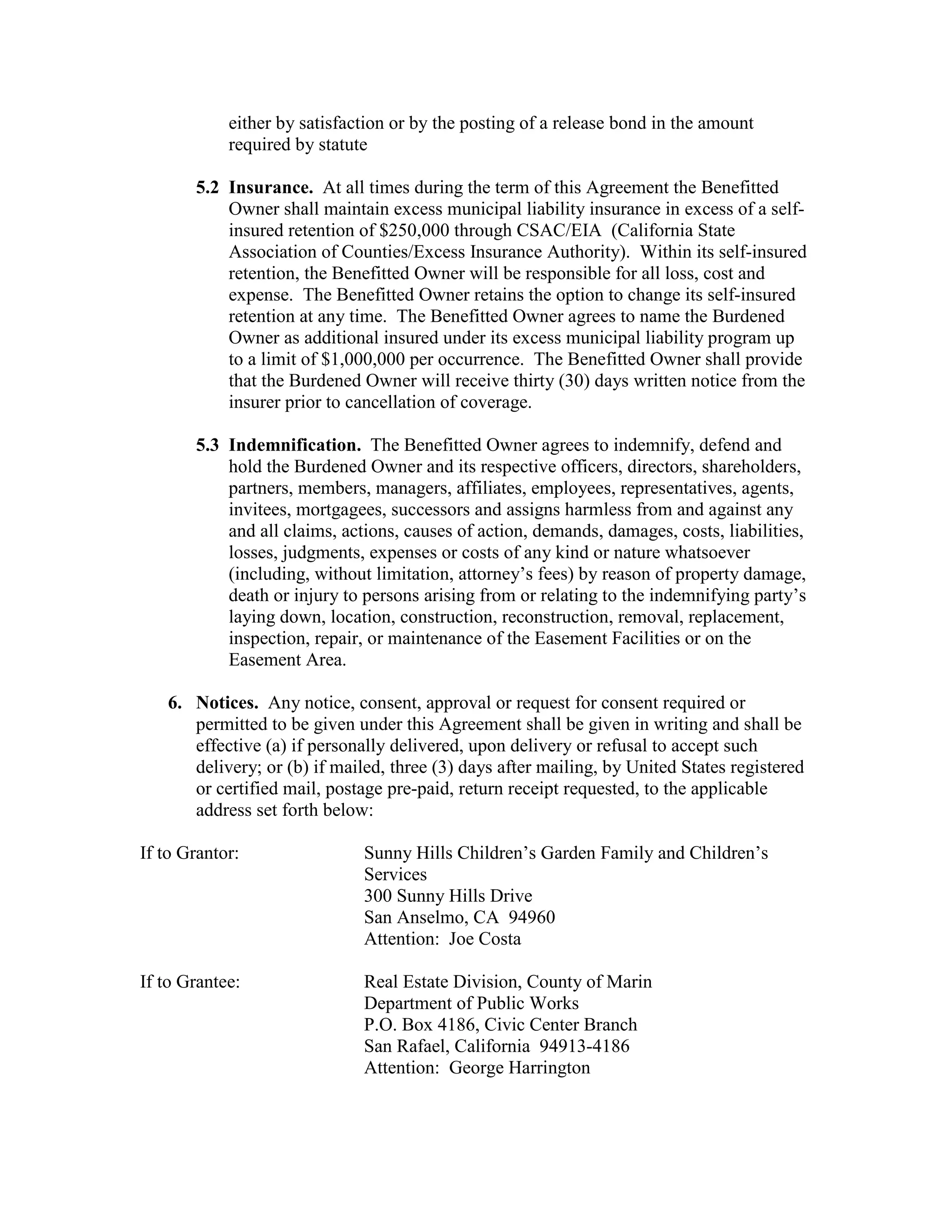 Easement Agreement | PDF