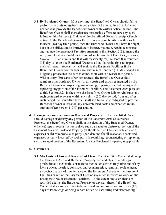 Easement Agreement | PDF | Real Estate