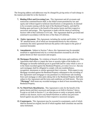 Easement Agreement | PDF