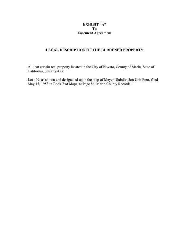 Easement Agreement | PDF | Real Estate