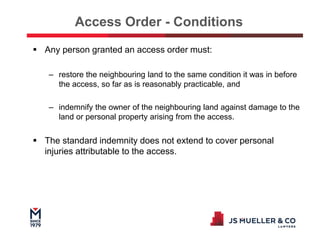 Easements and Access to Neighbouring Lands | PDF
