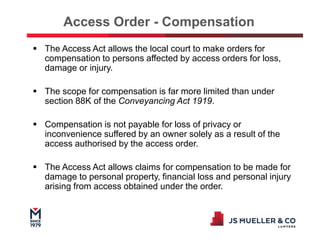 Easements and Access to Neighbouring Lands | PDF