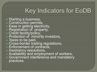 Ease of doing business in india | PPTX