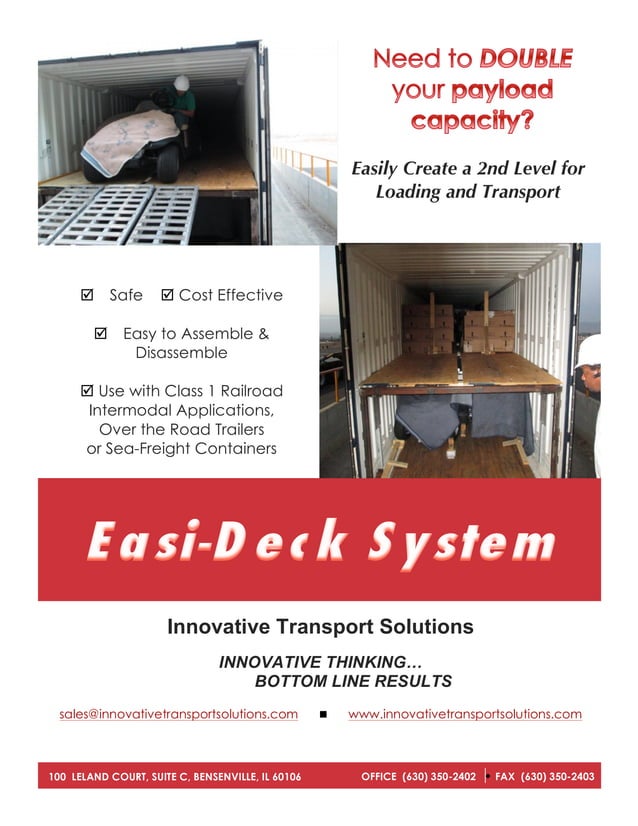 The Easi-Deck System | PDF | Rail Travel | Travel Type