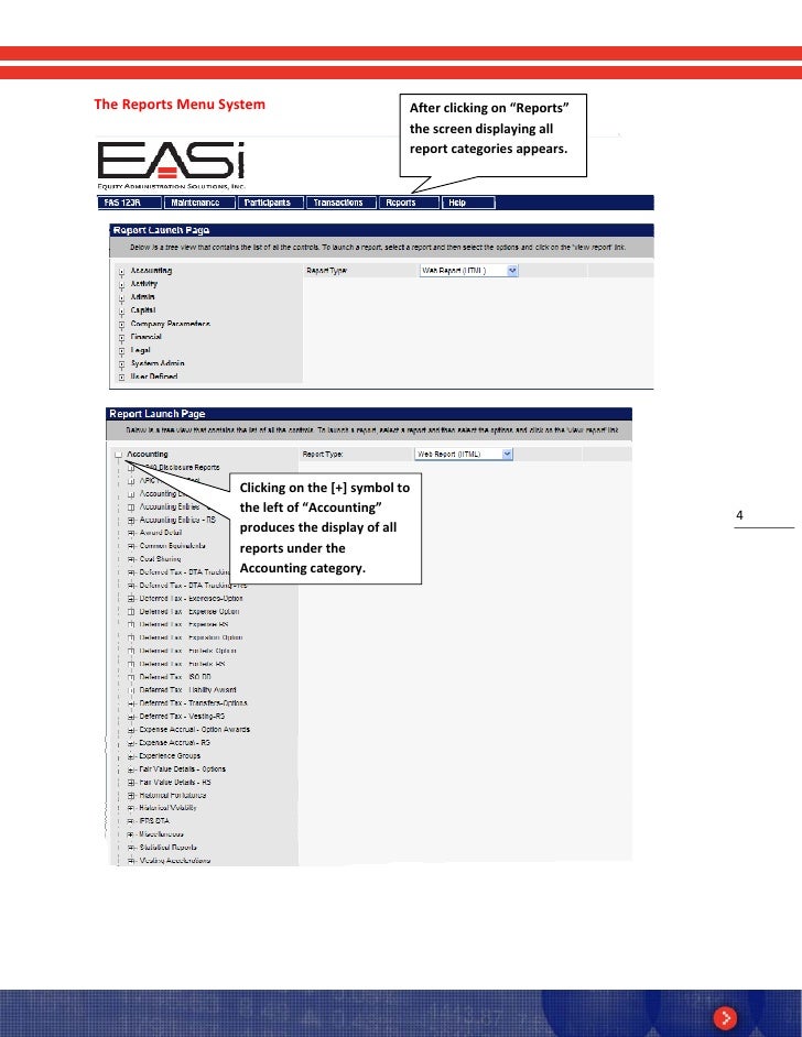 EASi Accounting Disclosure Guide