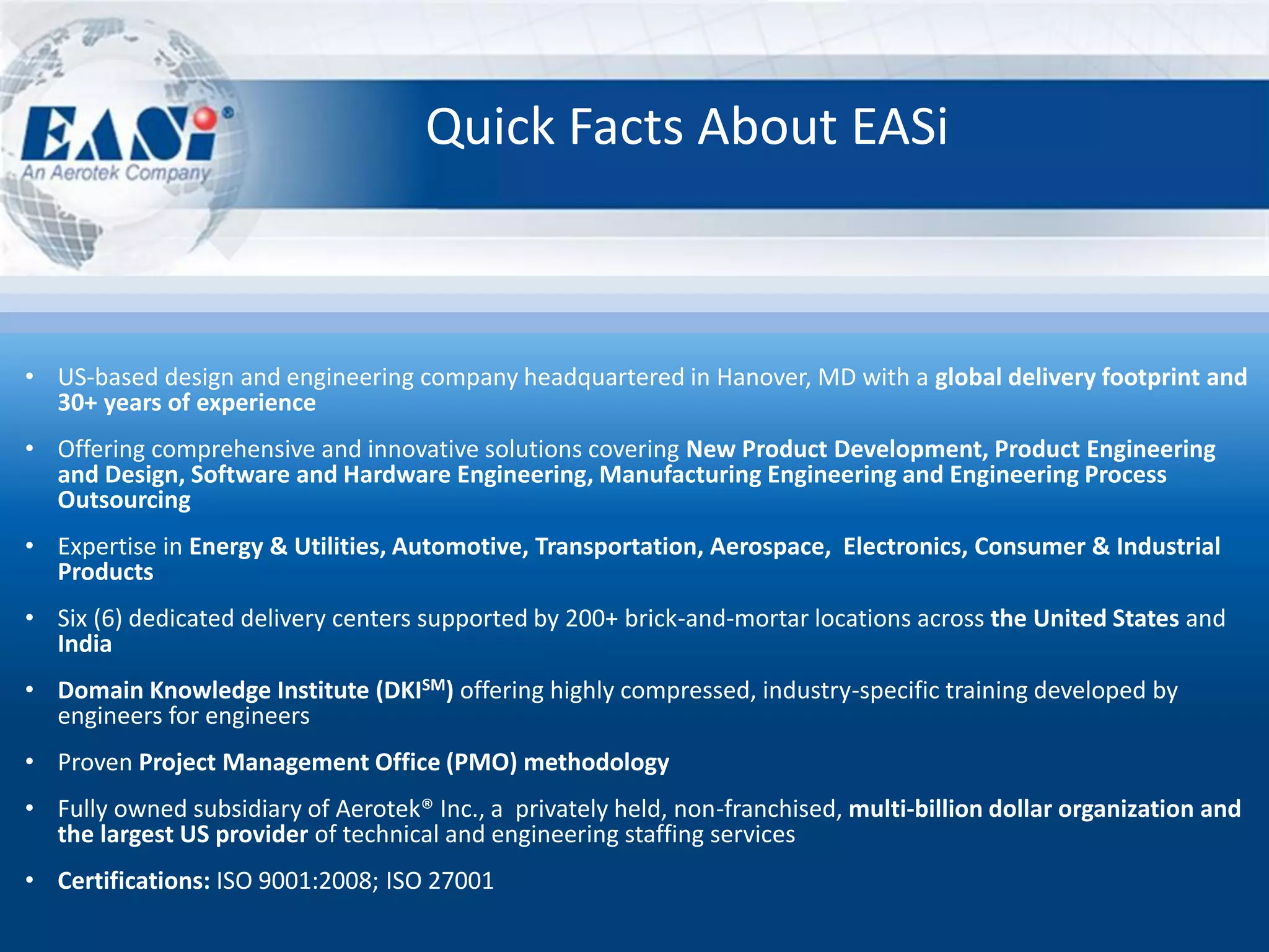 Easi Engineering an aerotek company | PDF