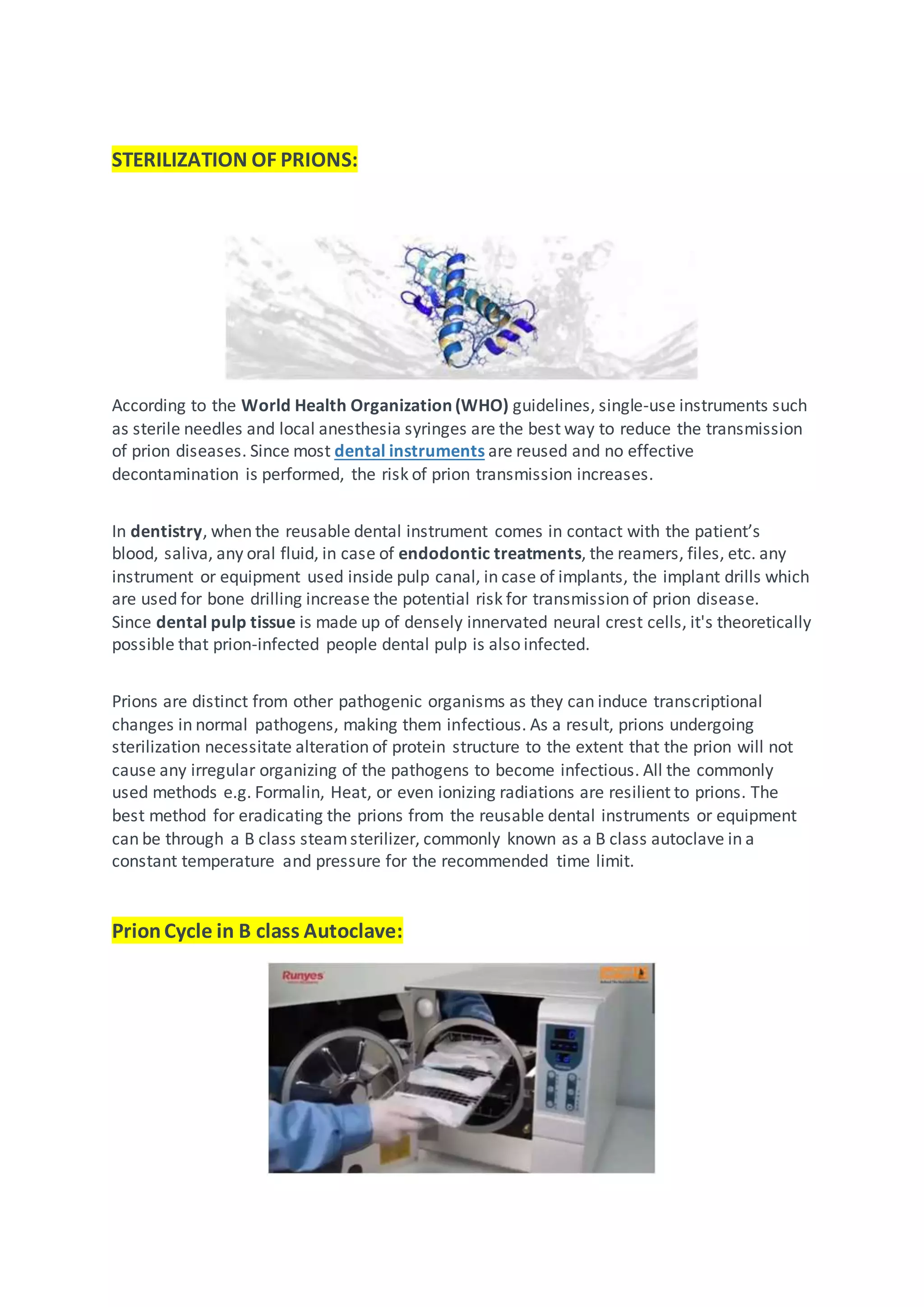 Why it is Easier to Succeed in Dental Surgery with Prion Cycle in ...